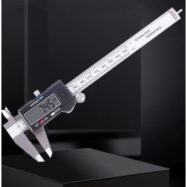 Stainless Steel Electronic Digital Caliper 150mm w/ LCD Display Black