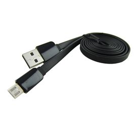 Micro to USB Flat Cable 1M(3') Black