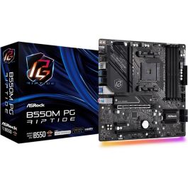 ASRock B550M PG Riptide micro ATX Motherboard Socket AM4 - AMD B550 ...
