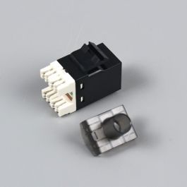 5 Pack Cat6 RJ45 Keystone Jack in Black & Keystone Punch-Down Stand
