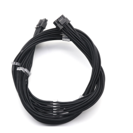 PCI-e 5.0 12VHPWR PSU Sleeved Cable 600W 12+4 Pin to 12+4 Pin M/M 16AWG ...